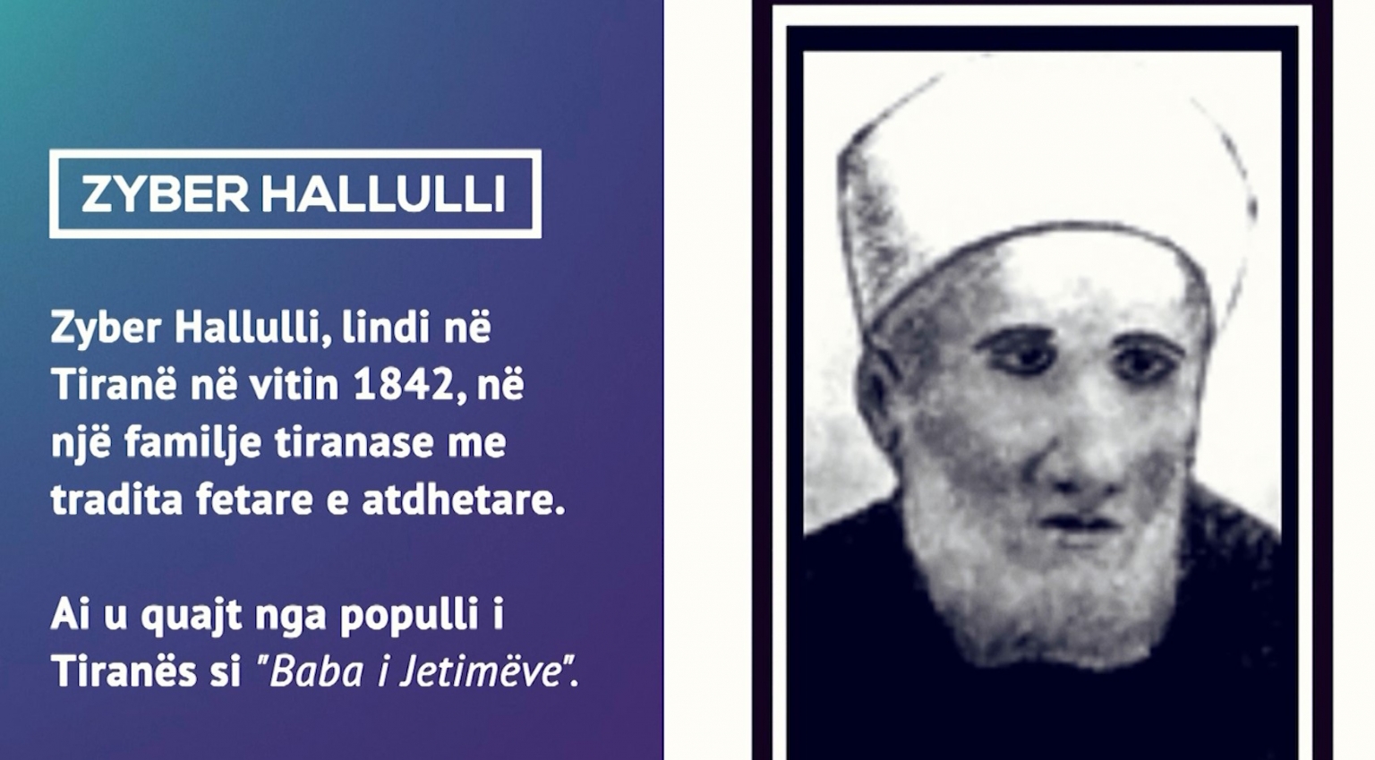 PROFIL / Zyber Hallulli – Komuniteti Mysliman i Shqipërisë